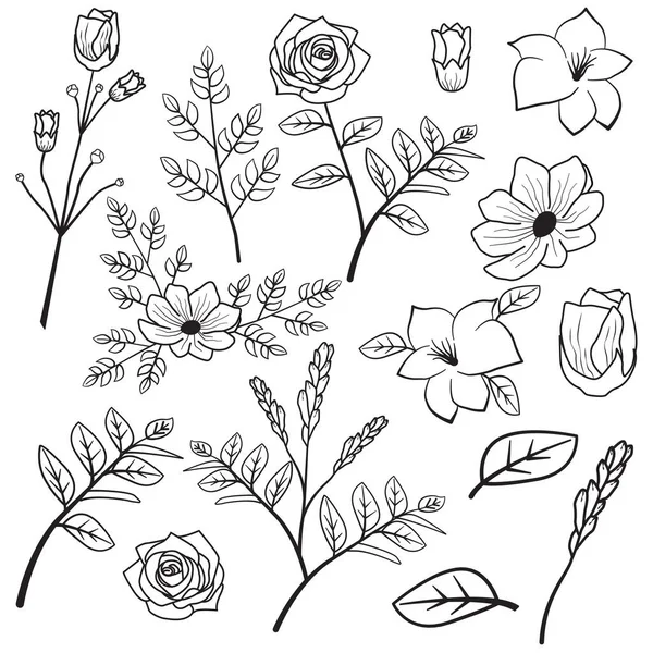 Virág rajzok Stock vektorok, Virág rajzok Jogdíjmentes illusztrációk ...