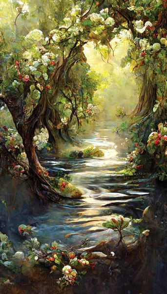 Spring forest painting Images - Search Images on Everypixel