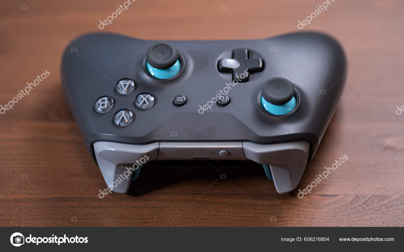 Gray Game Controller Sitting Table — Stock Photo © jacoblamb #606216804