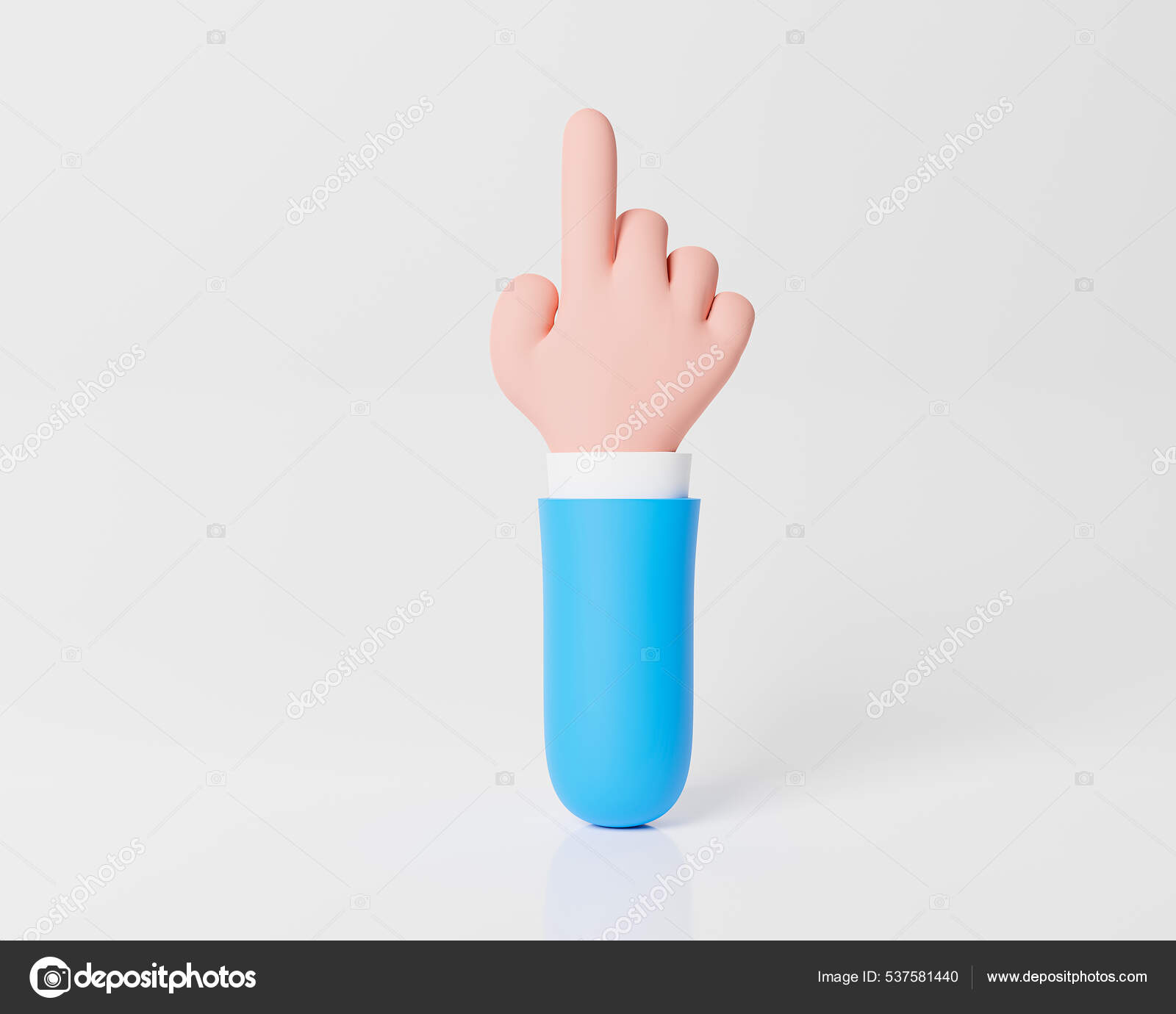 Cartoon Hand Pointing Left