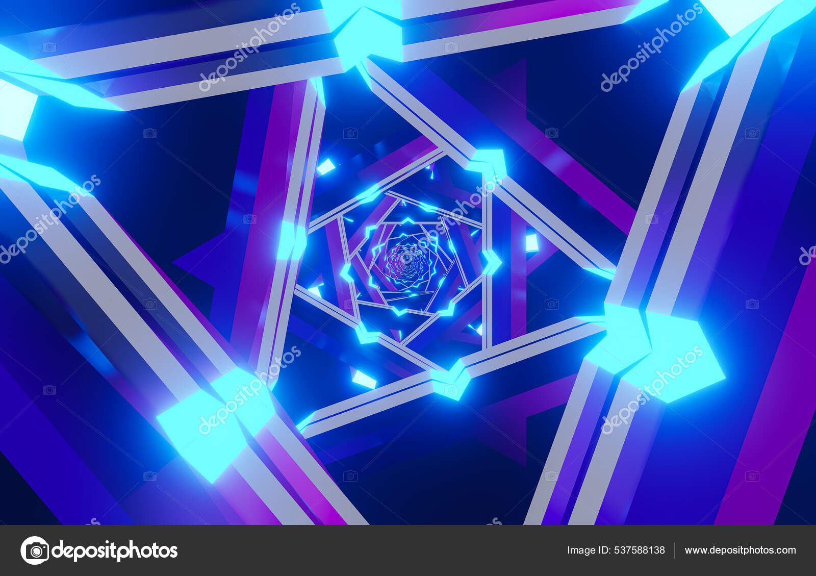 Sci Abstract Advanced Technology Portal Rendering Template Triangle ...