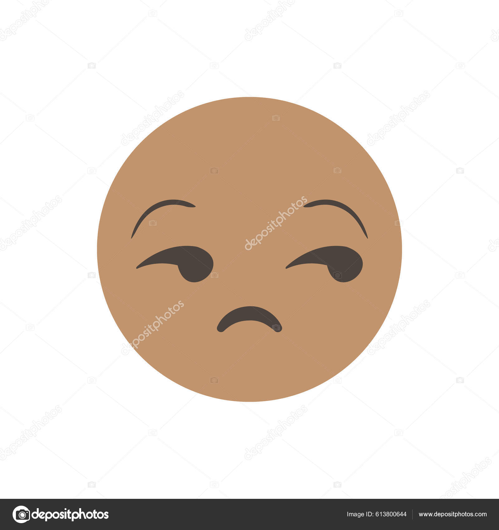 Unimpressed Face Emoticon