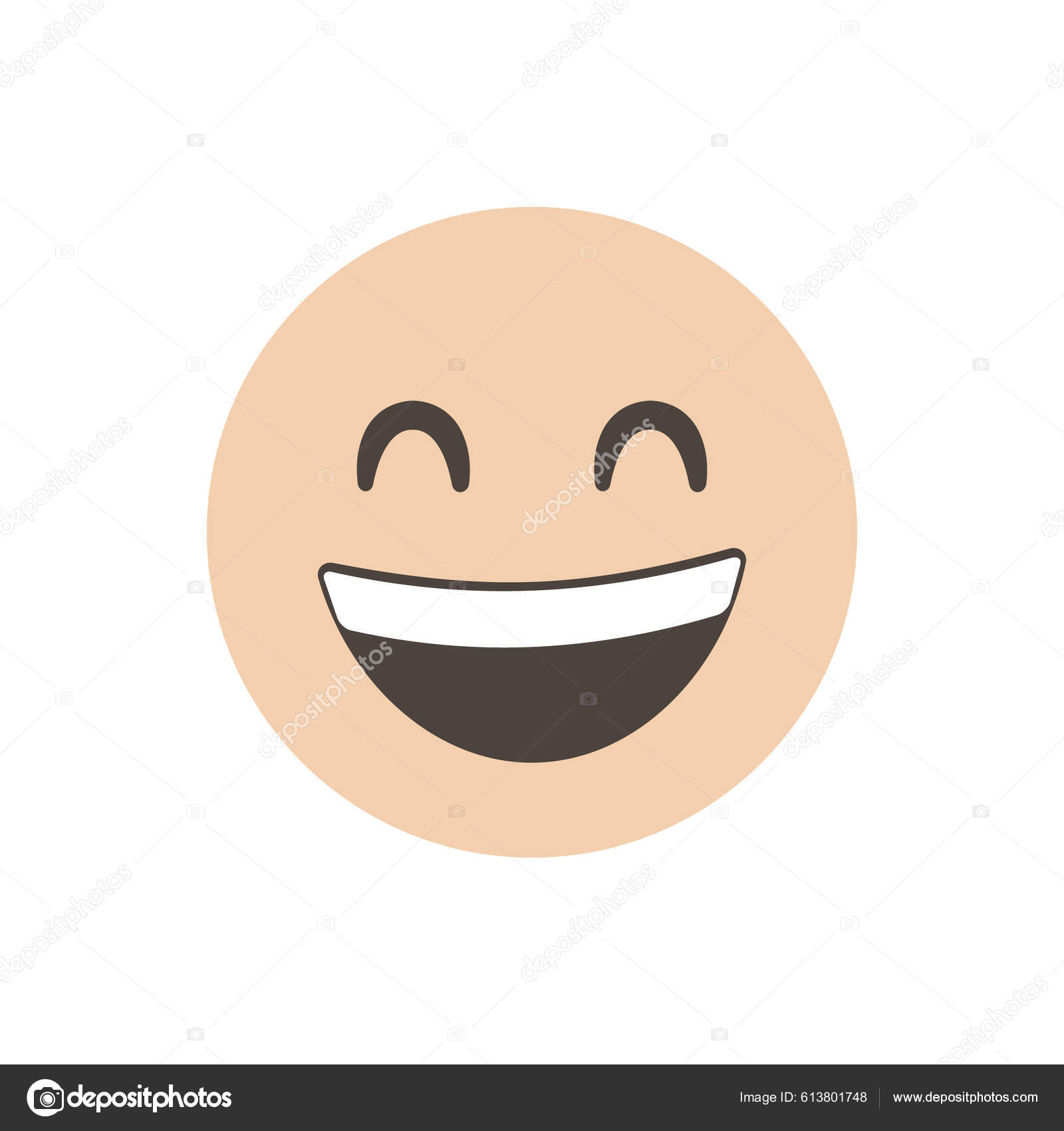 Glatt Ansikte Med Leende Ögon Glatt Ansikte Leende Ansikte Lustigt ...