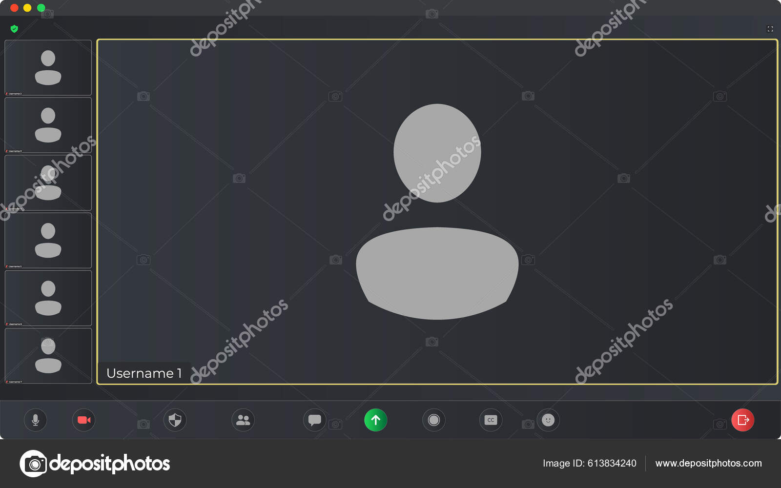 Video Conference Calls Window Overlay Online Conference Meeting ...