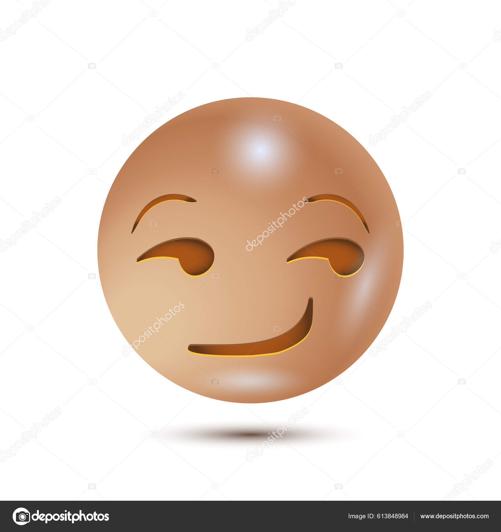 Flirting Face Smug Face Suggestive Face Funny Yellow Emoticon Smiling ...