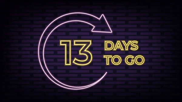 13 day countdown Vector Art Stock Images | Depositphotos