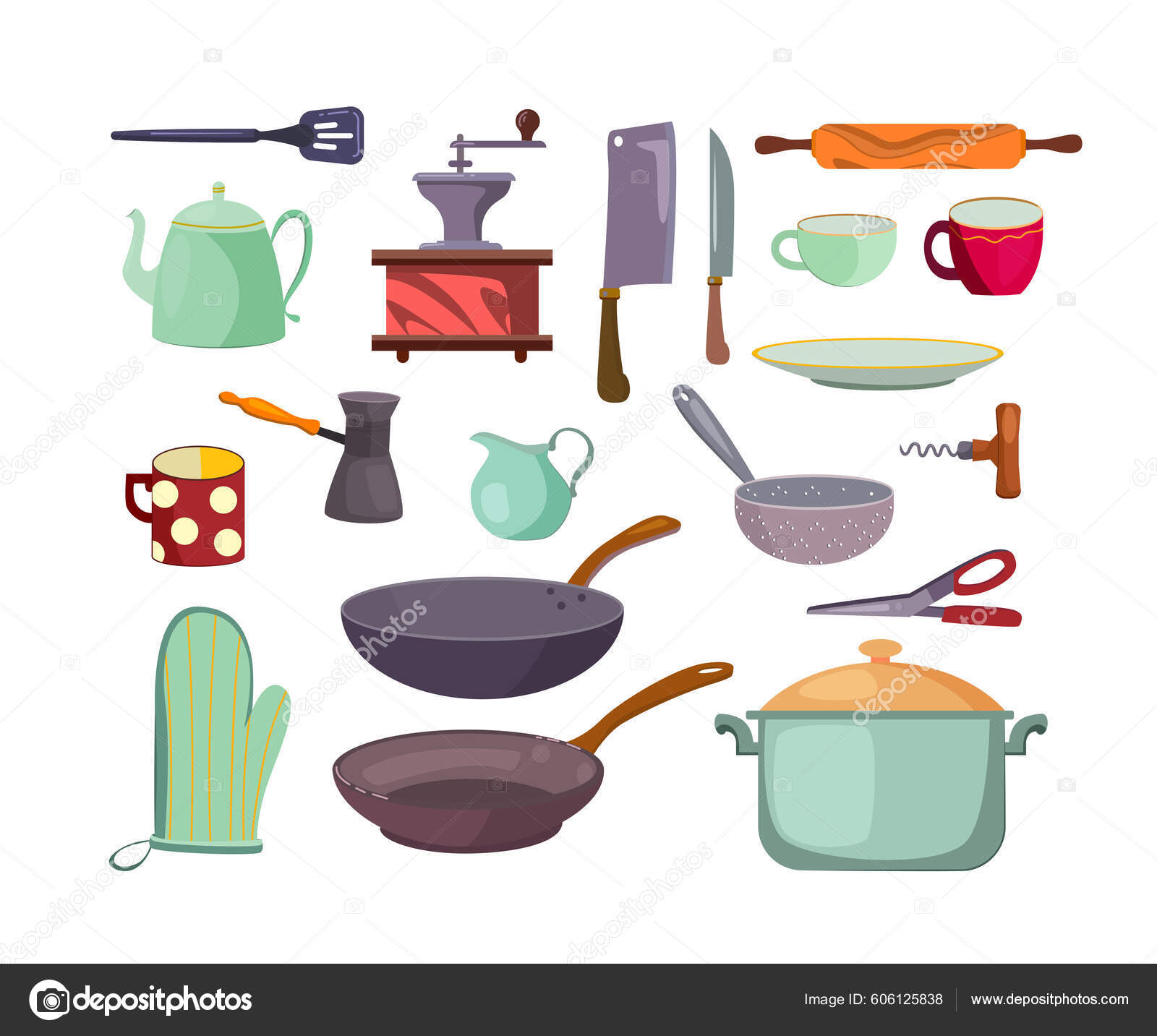 Cartoon Cooking Utensils
