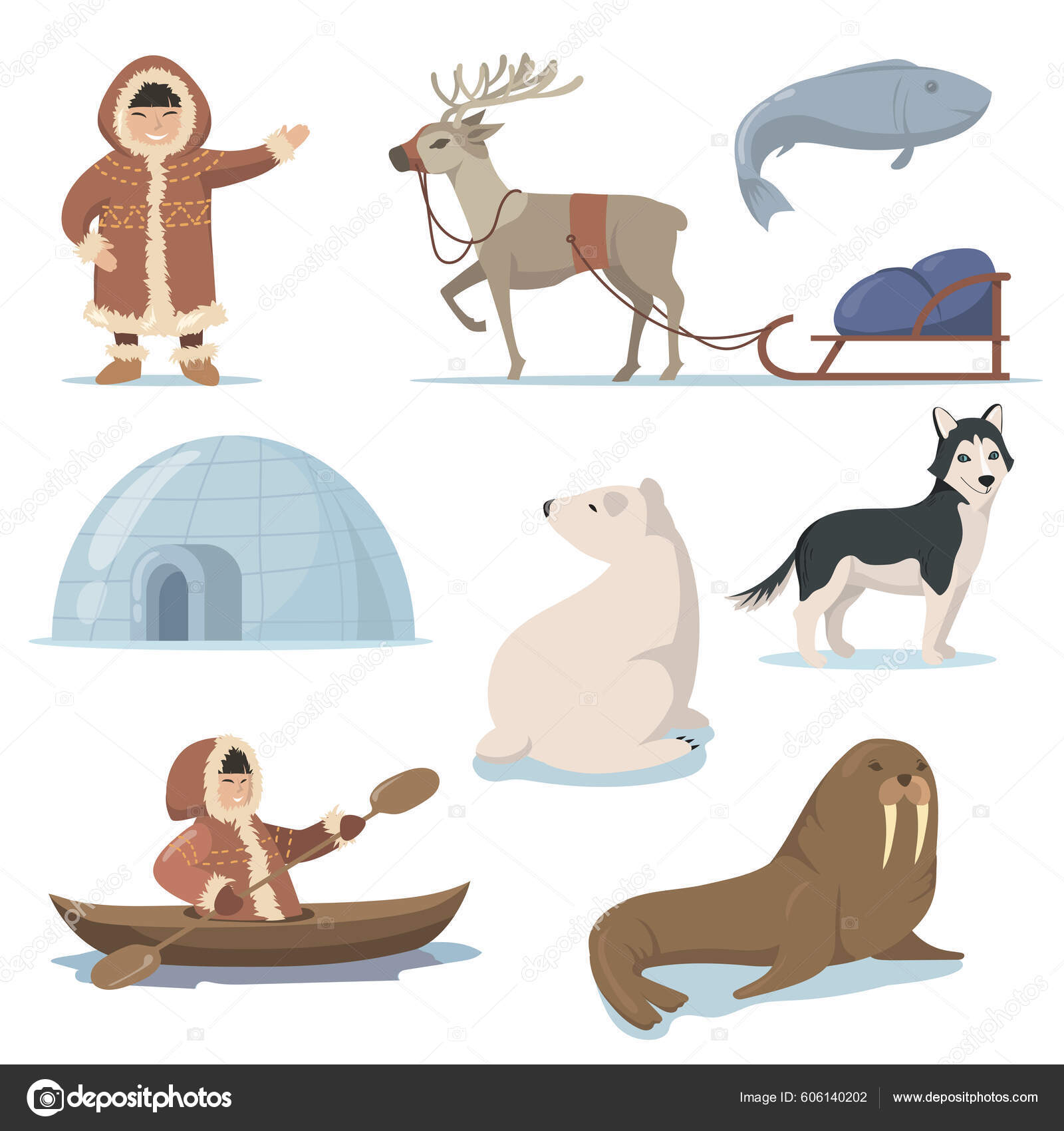 Eskimo People Vector