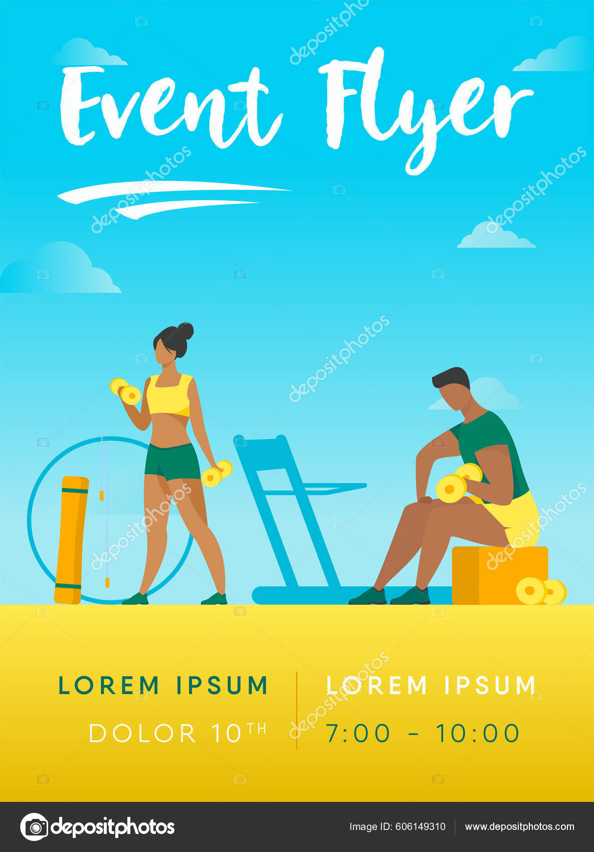 People Fitness Club Stock Vector by ©pch.vector 606149310