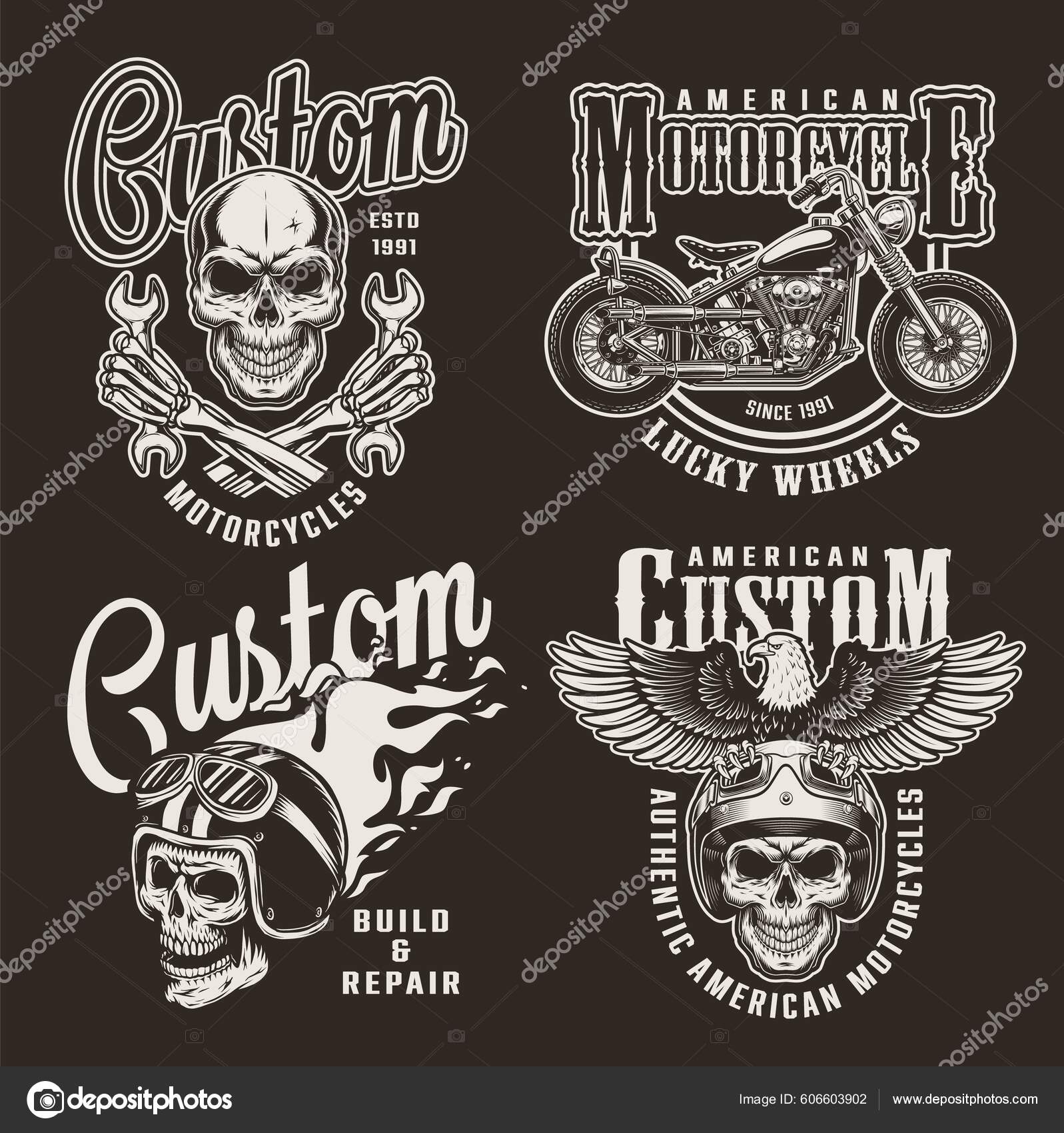 Custom Skull Choppers