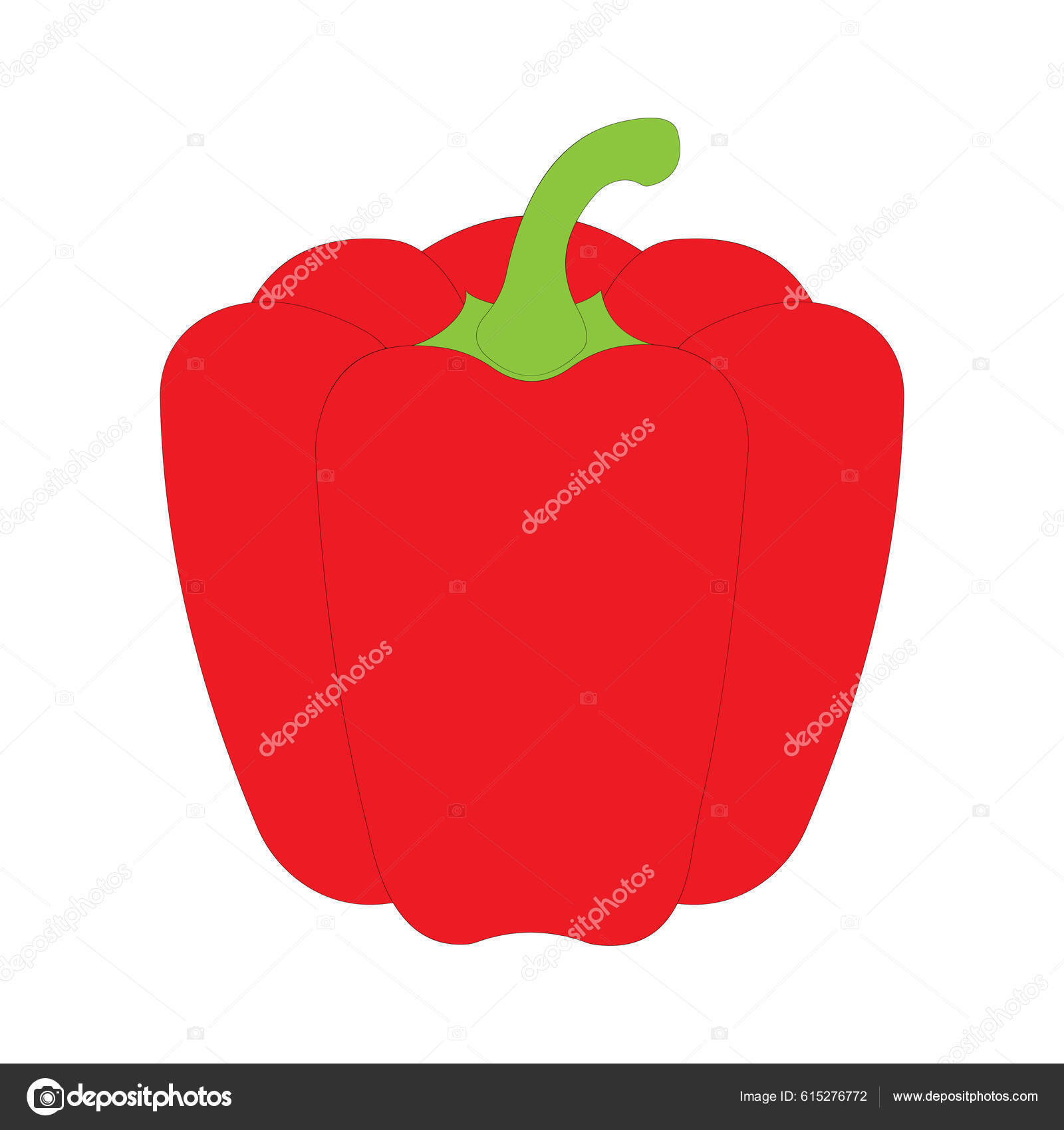 Red Bell Pepper Capsicum Annuum — Stock Photo © AStepBioMed #615276772