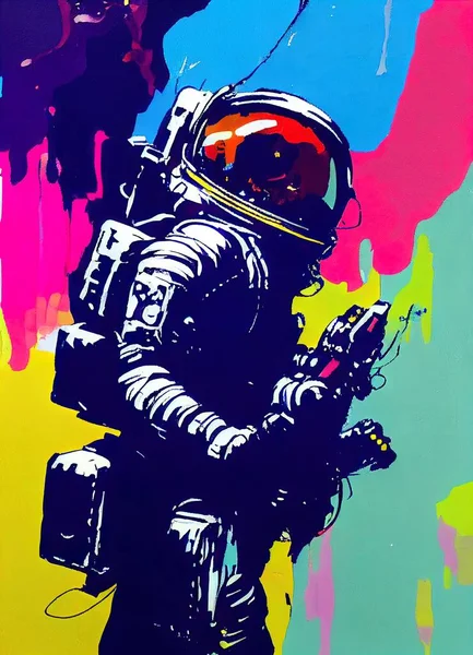 Astronaut Pop Art Wallpaper