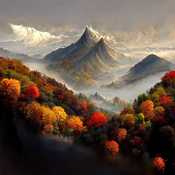 Autumn mountain landscape Stock Photos, Royalty Free Autumn mountain ...
