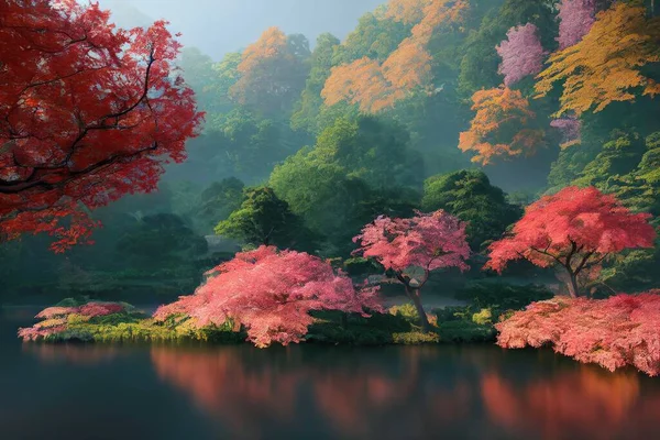 Beautiful red tree Stock Photos, Royalty Free Beautiful red tree Images ...