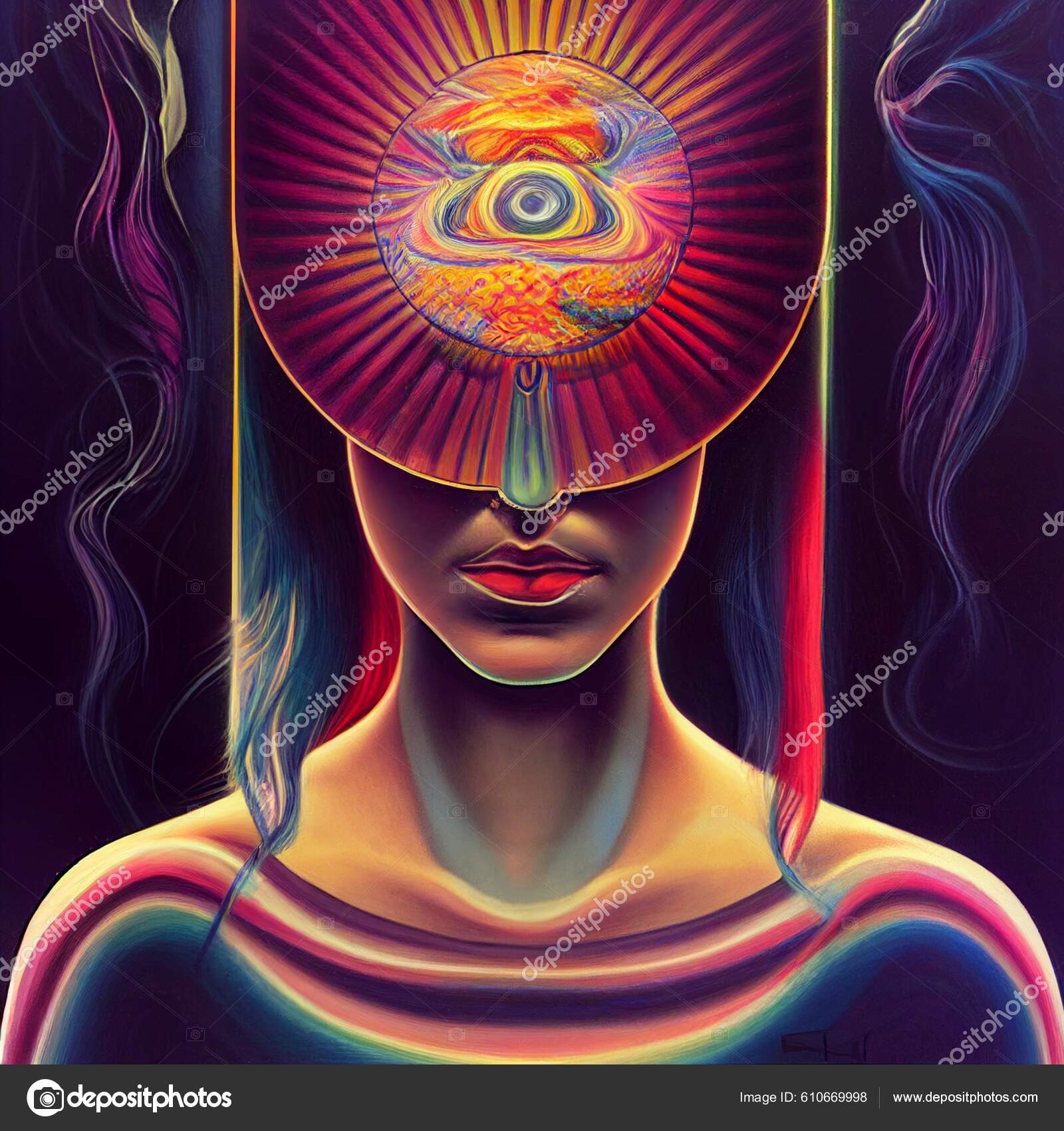 Psychedelic Face Art