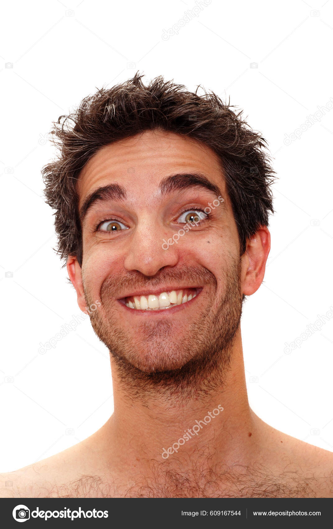 Man Crazy Facial Expression — Stock Photo © MaxFX #609167544