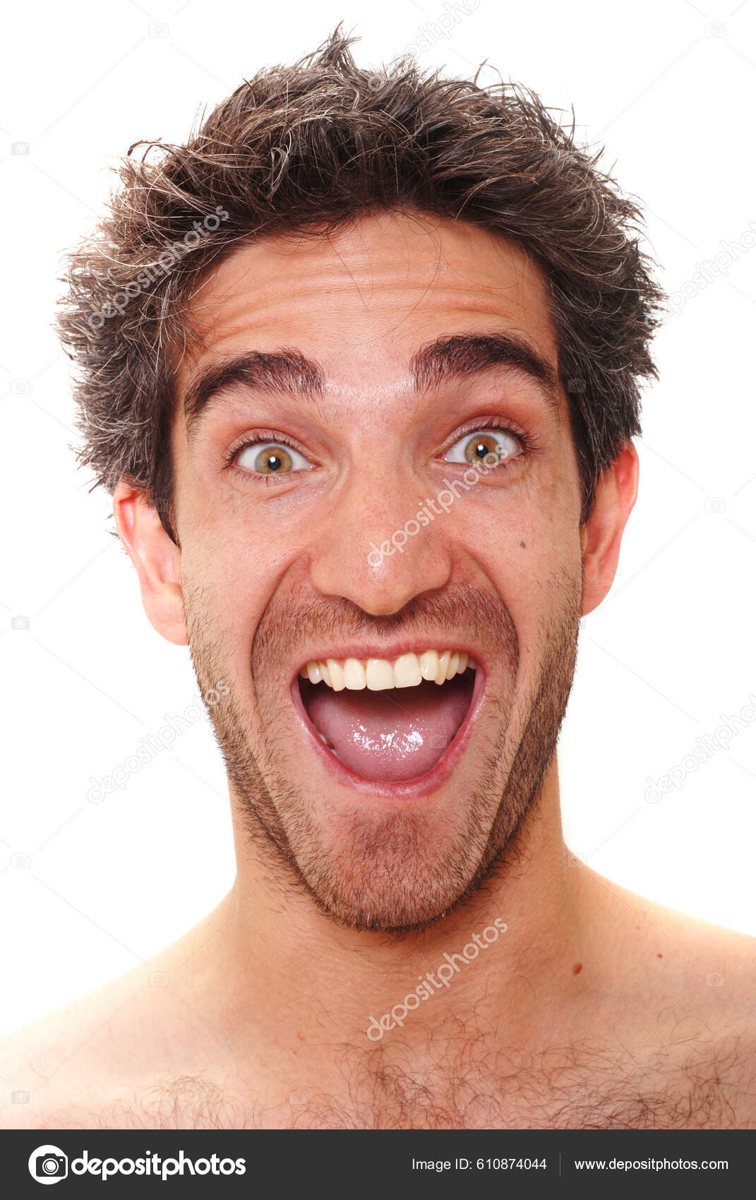 Man Happy Facial Expression — Stock Photo © MaxFX #610874044