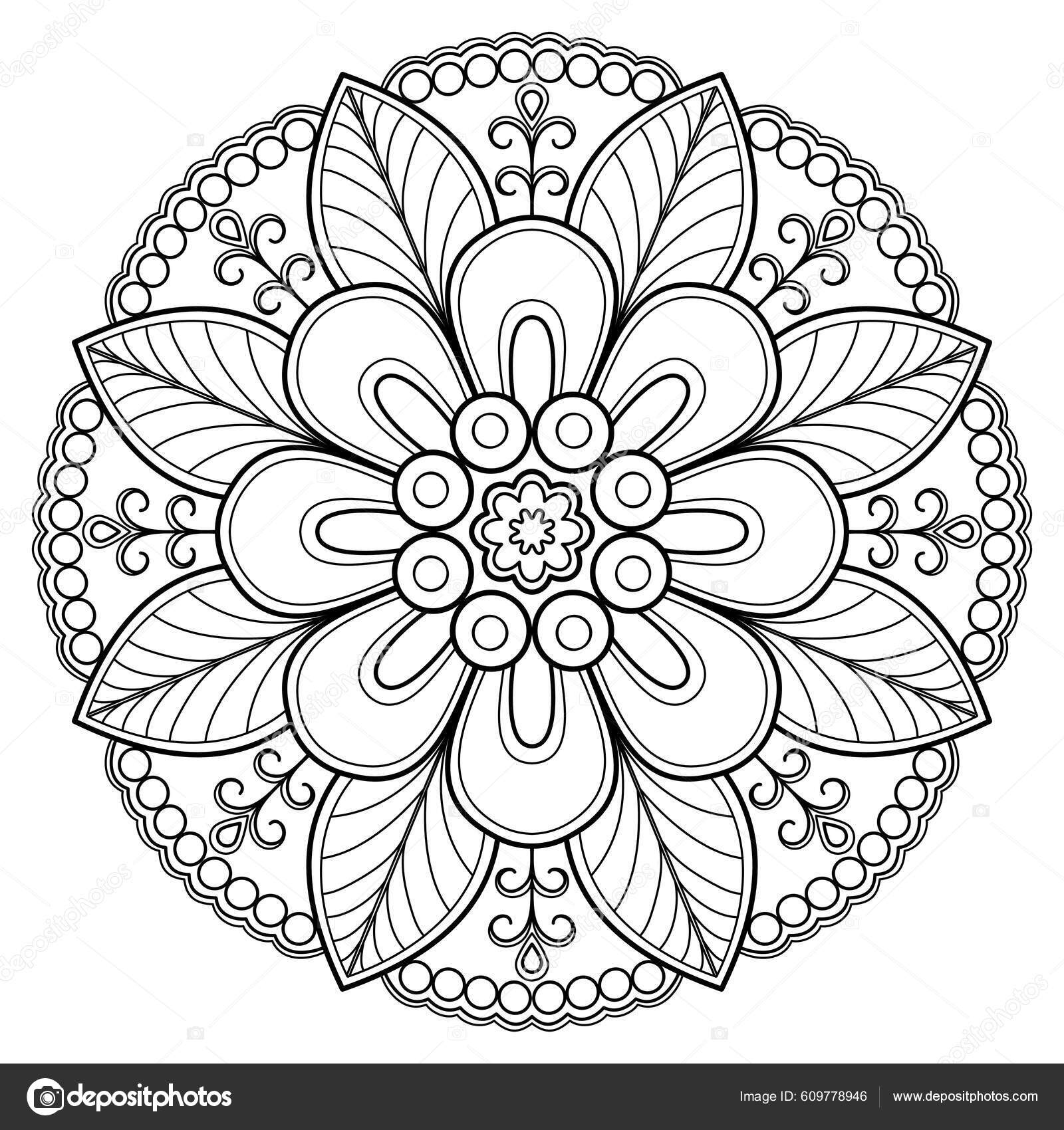 ปแบบศ ลปะด ตอล Mandala ลปะบนผน ดระบายส ปแบบล กไม การออกแบบรอยส าหร ภาพ