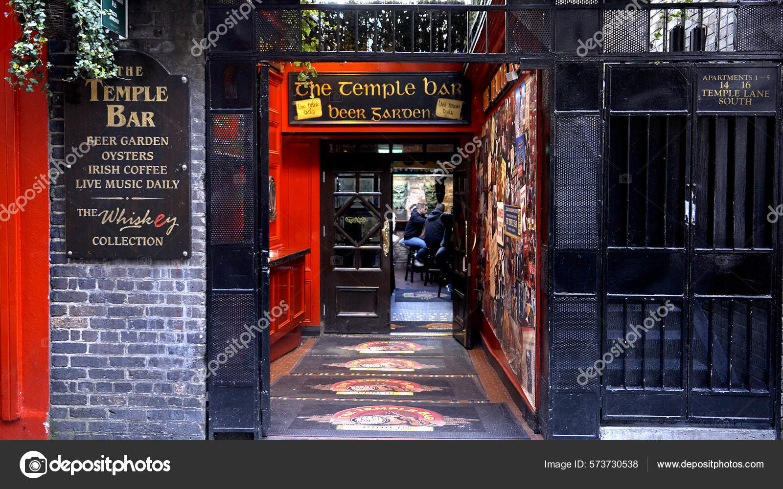 Famous Temple Bar Dublin City Dublin Ireland April 2022 – Stock ...