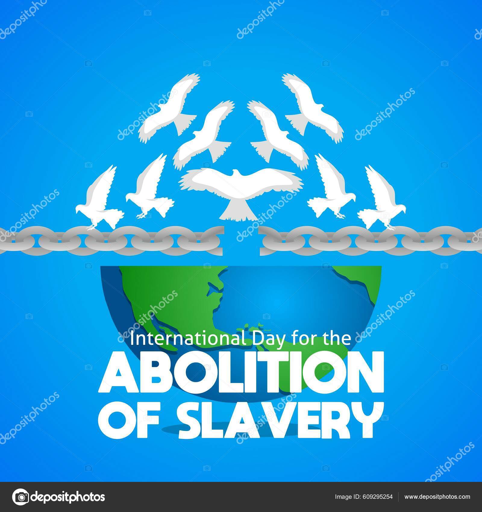 International Day Abolition Slavery Theme Symbol Vector Illustration ...