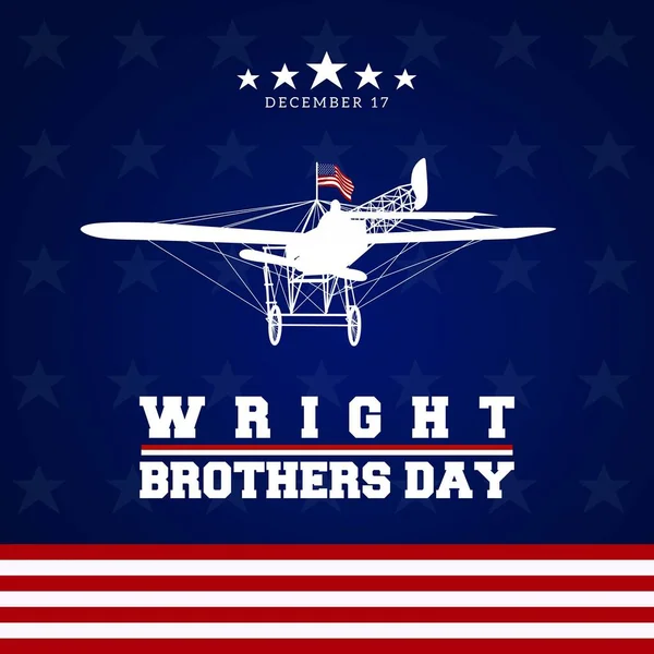 Wright Brothers Day Theme Poster Vector Illustration Suitable Poster ...