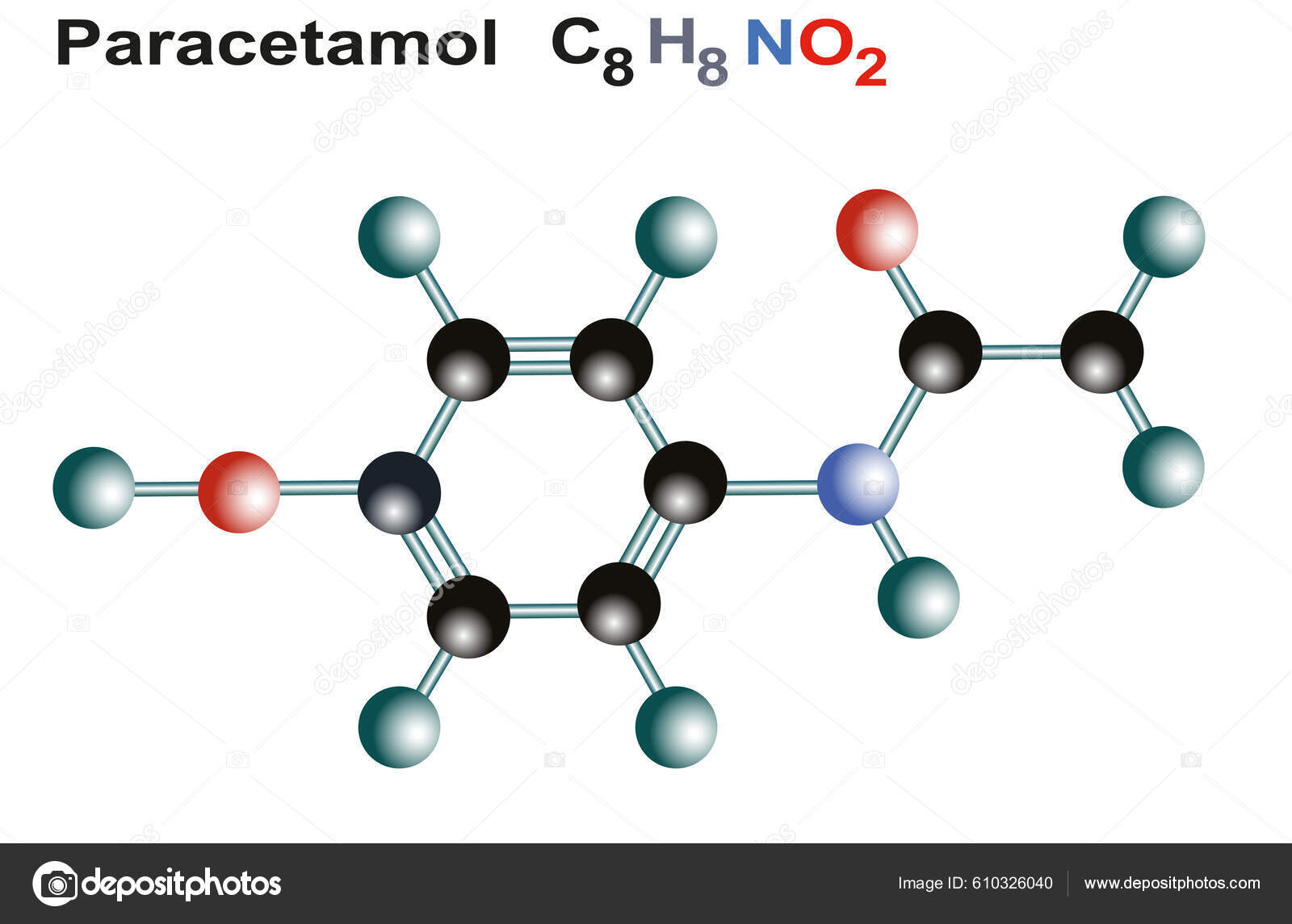 Paracetamol Structural Formula