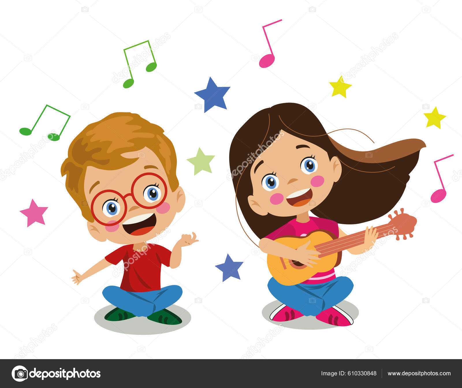 Chanter Clipart Of Children