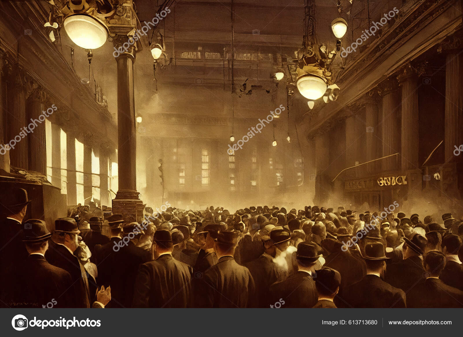 Arte Conceptual Vintage Con Multitudes Personas Reunidas Dentro Bolsa ...