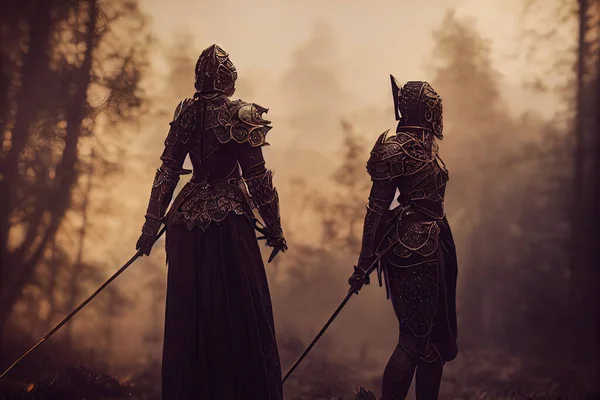 Medieval couple warriors Stock Photos, Royalty Free Medieval couple warriors Images | Depositphotos