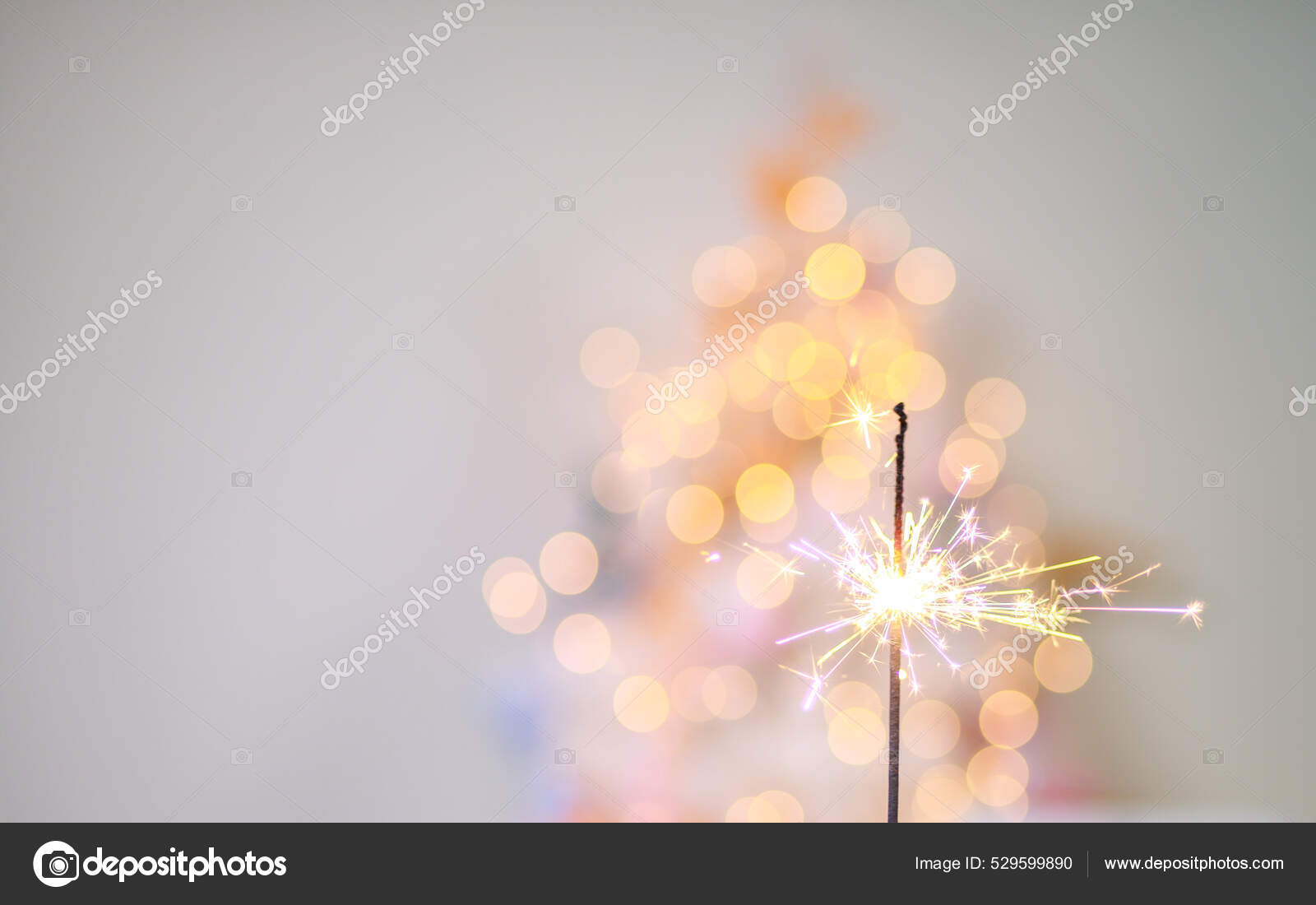 Beautiful Sparkles Sparklers Background New Year's Bokeh Christmas Mood ...