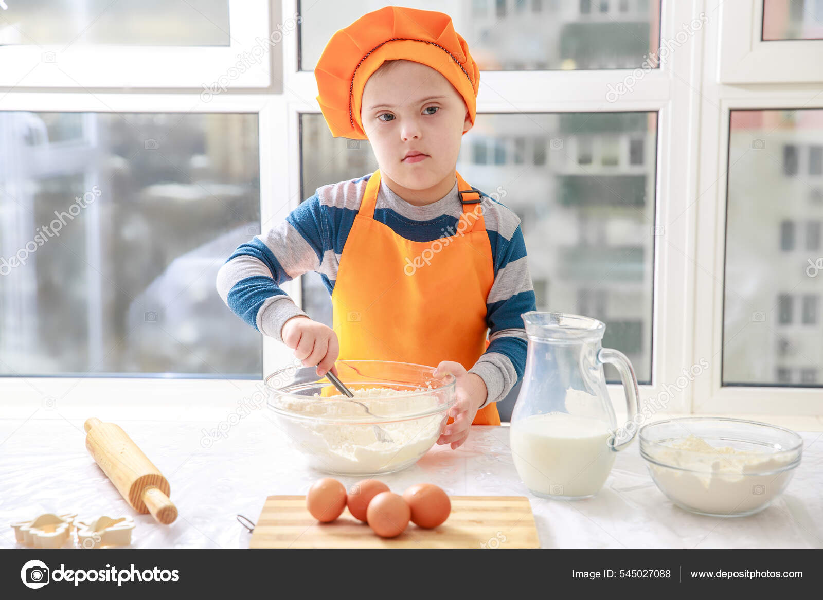 Boy Syndrome Cooks Dough Flour Milk Kitchen Type Trisonomy Genetic ...