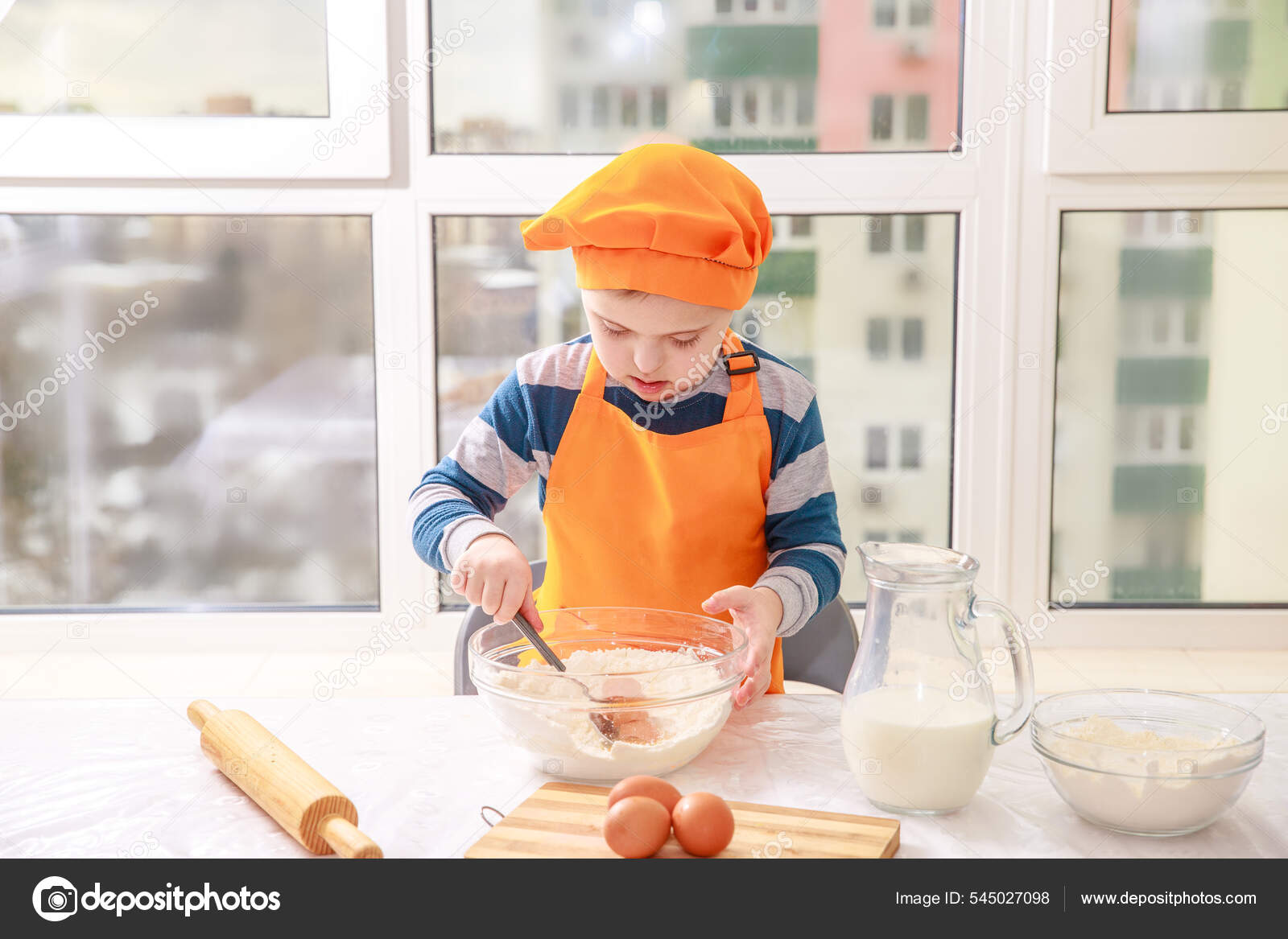 Boy Syndrome Cooks Dough Flour Milk Kitchen Type Trisonomy Genetic ...