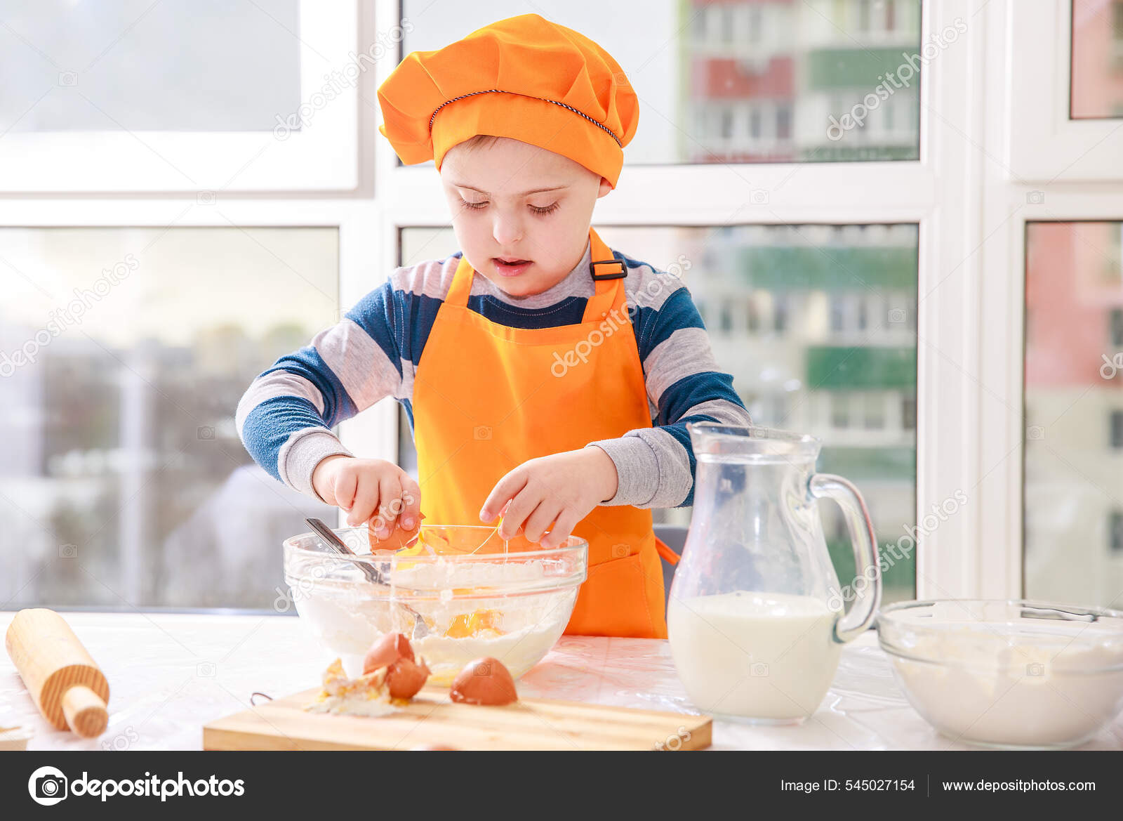 Boy Syndrome Cooks Dough Flour Milk Kitchen Type Trisonomy Genetic ...