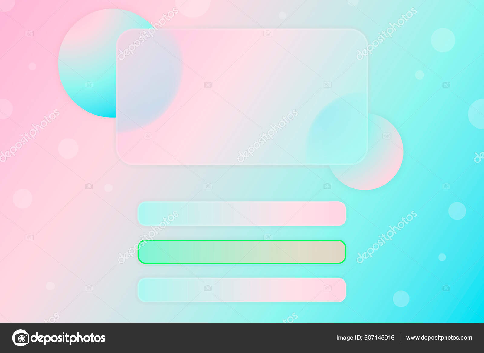 Quiz Game Questions Choice Test Menu Glassmorphism Horizontal Template ...