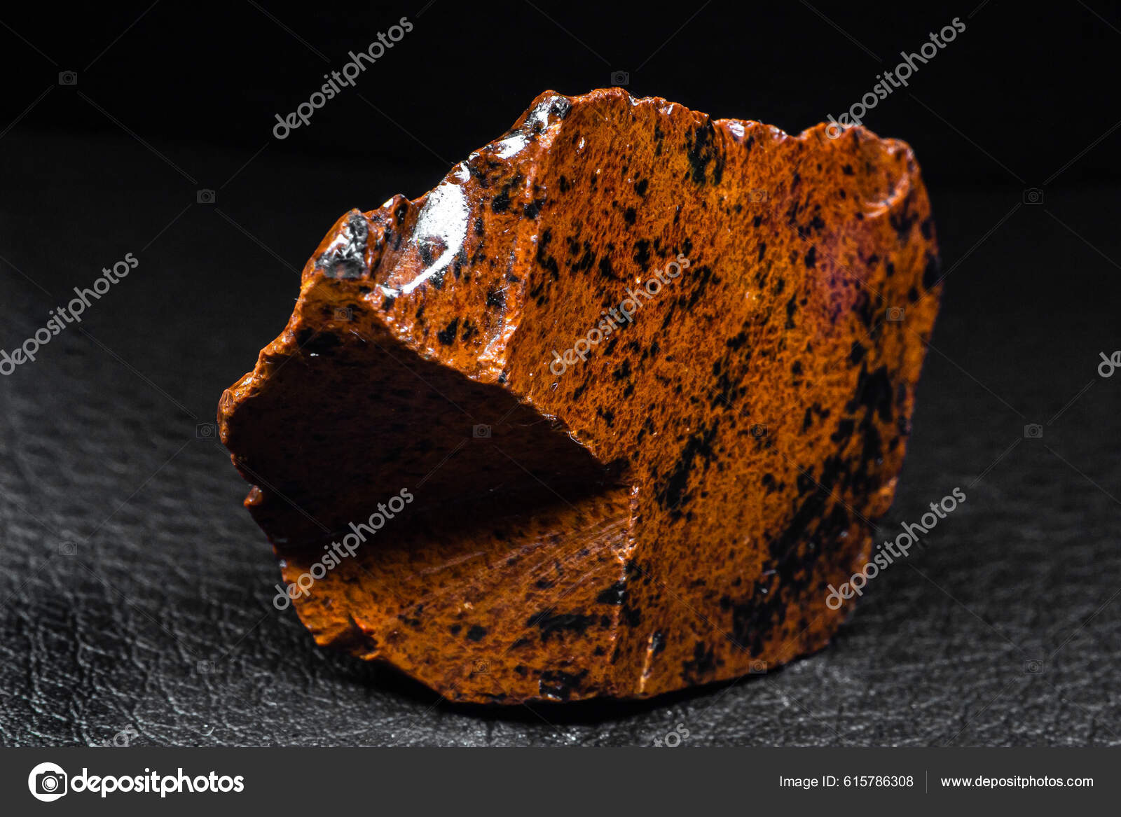 Orange Obsidian Rock