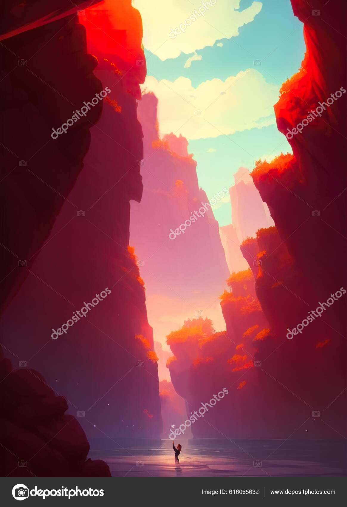 Tiny Miracle Gorge — Stock Photo © daria.artist.gl #616065632