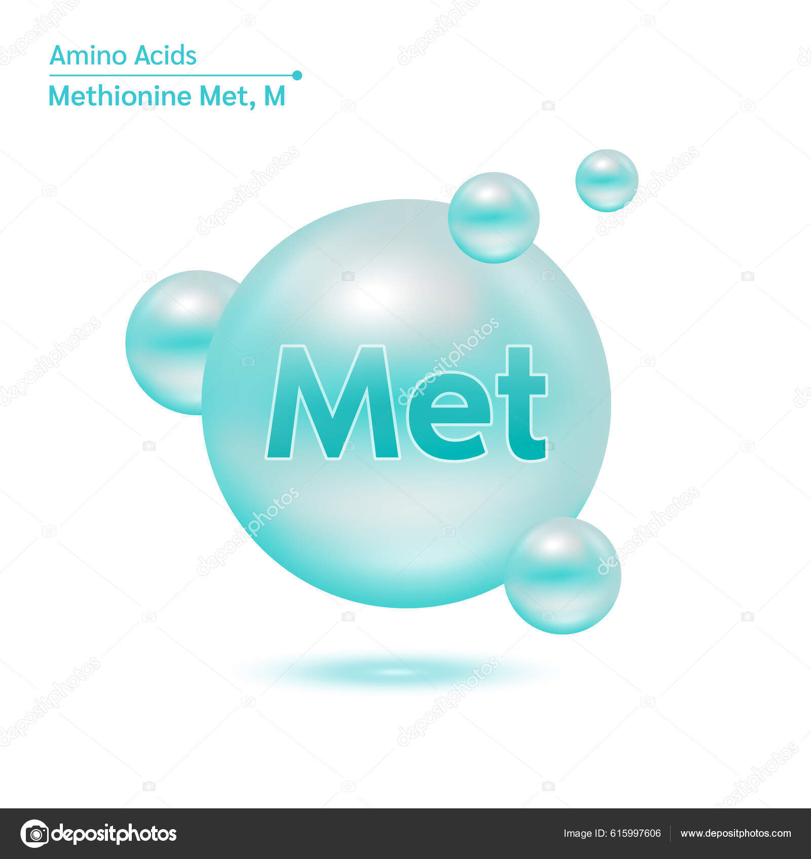 Methionine Amino Acid Capsules Vitamins Complex Minerals Model Molecule ...