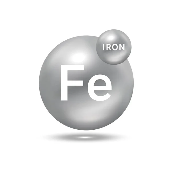 Iron Element Symbol Black And White