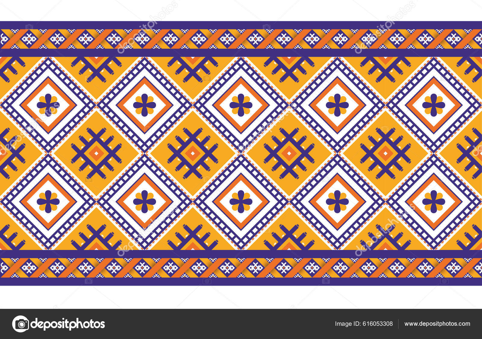 Ethnic Geometric American Western Aztec Motif Pattern Style Tribal ...