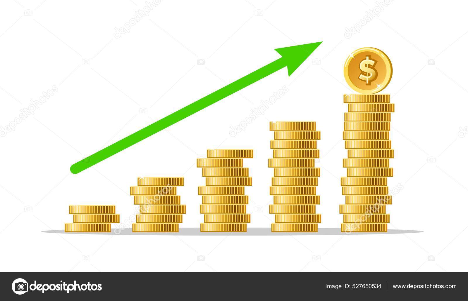 Profit performance graph Stock Vector by ©vectortatu 527650534