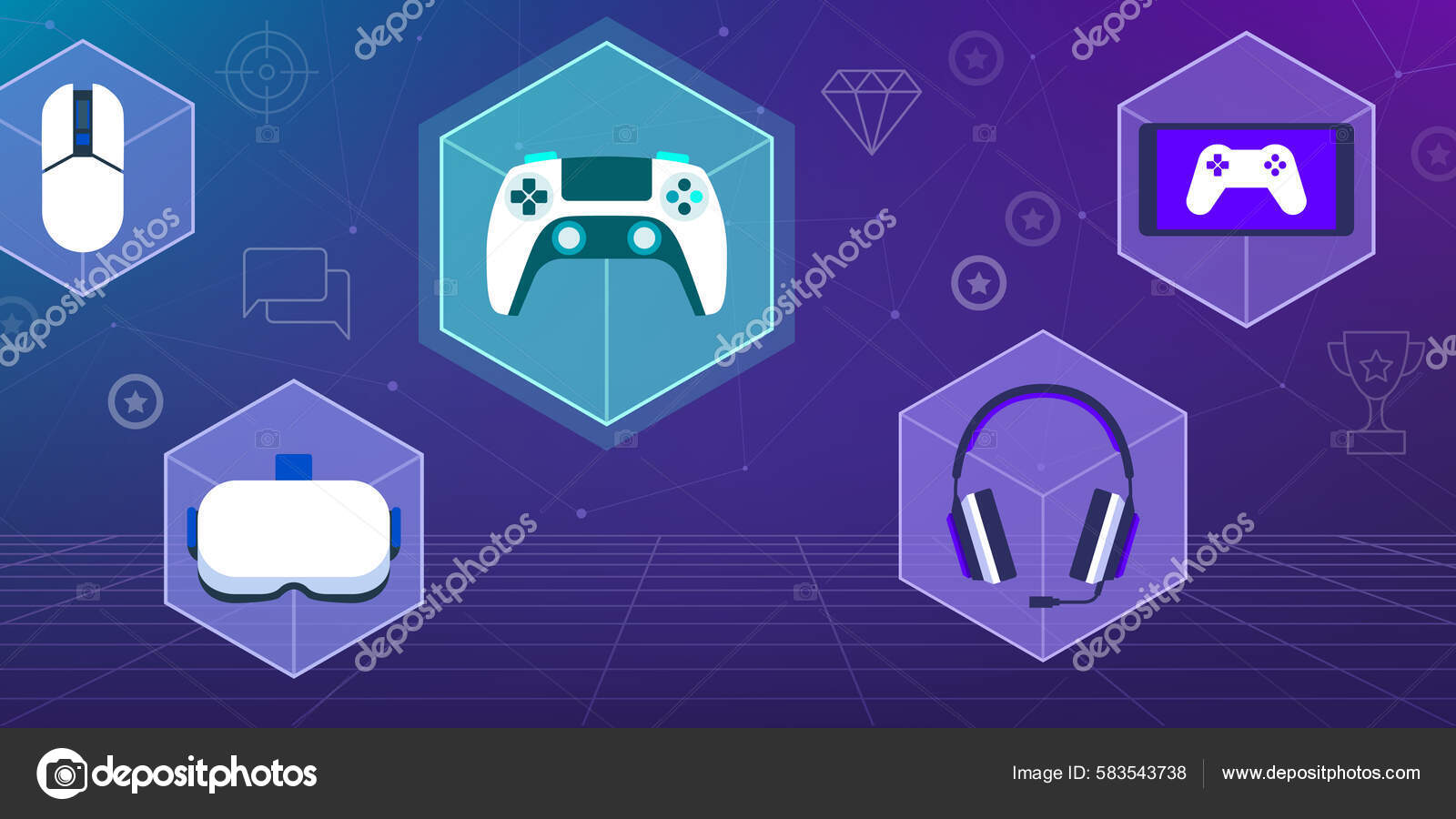 Video Games Online Gaming Metaverse Stock Vector by ©elenabs 583543738