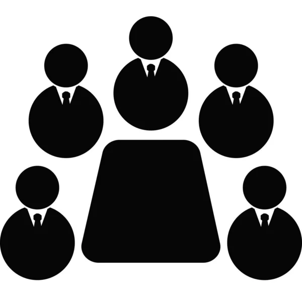 Icono Videoconferencia Sobre Fondo Blanco Señal Conferencia Video ...