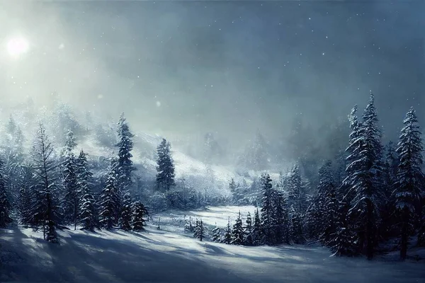 Fantasy Winter Forest Wallpaper
