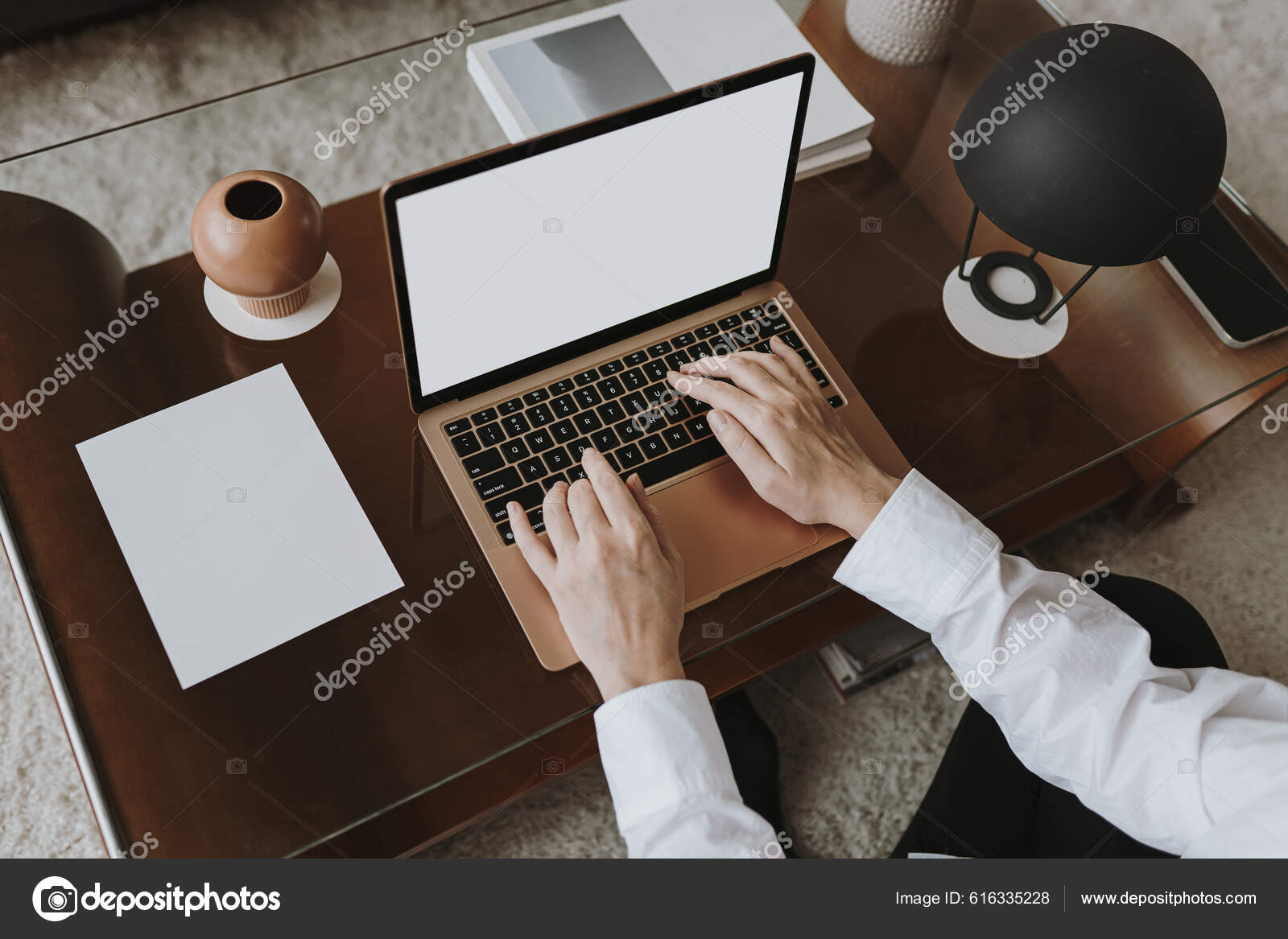 Person At Home Computer