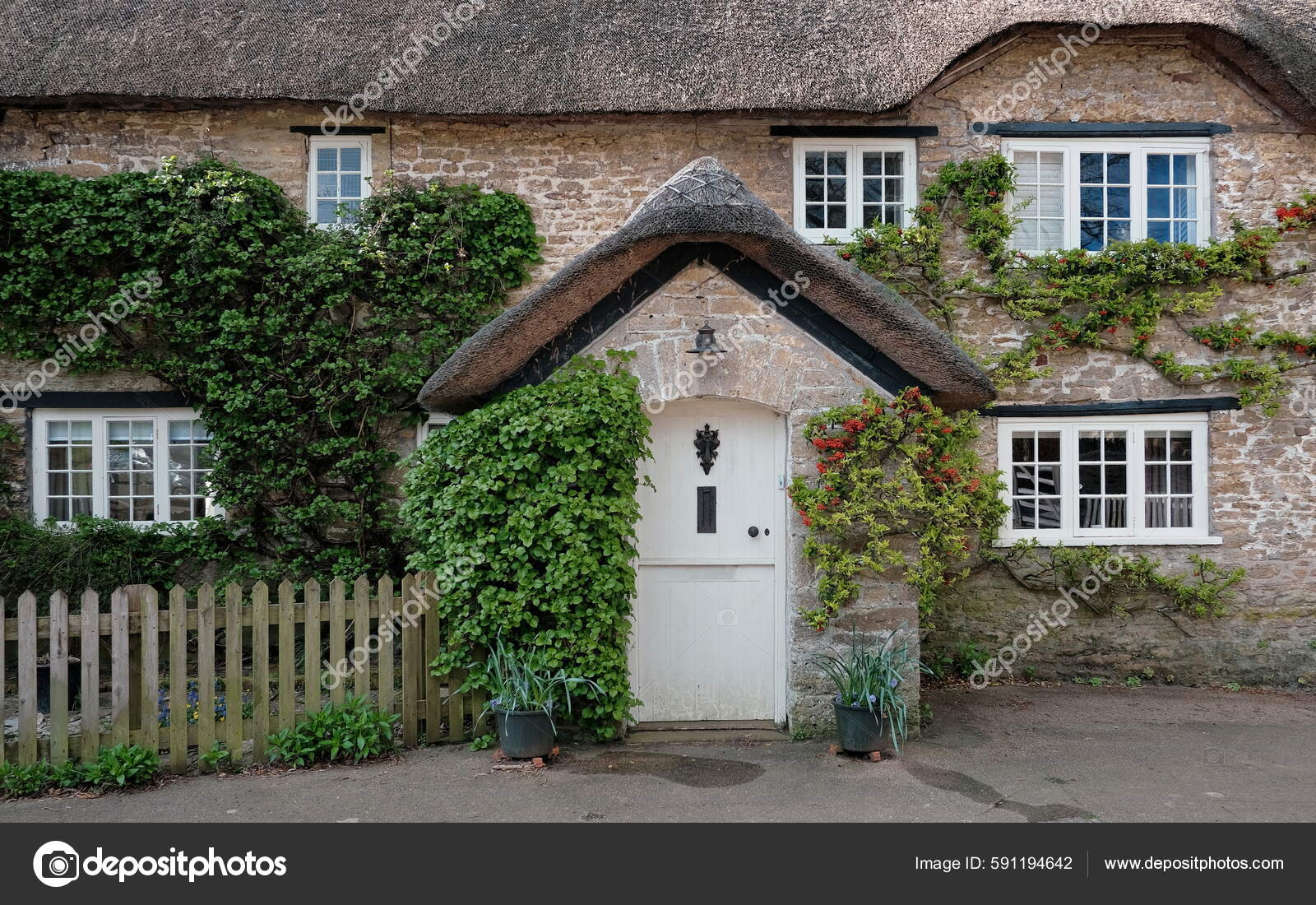 Front Door Beautiful Old House Street English City — Stock Photo ...