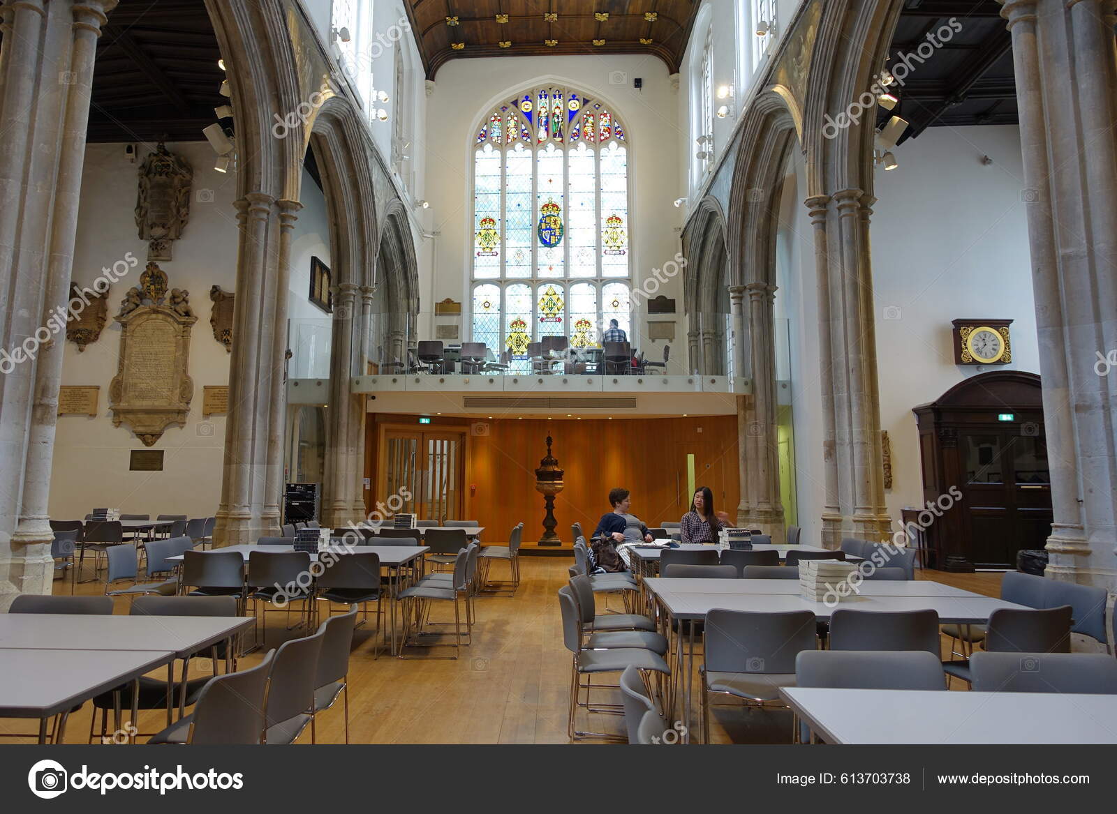 Library Study Hall Seen Converted Church June 2019 London – Stock ...