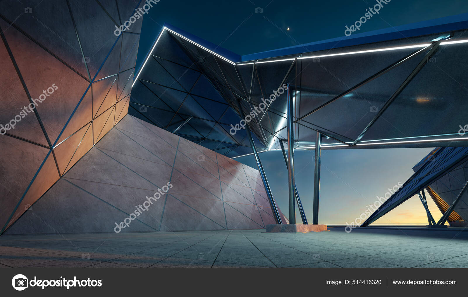 Modern Triangle Building