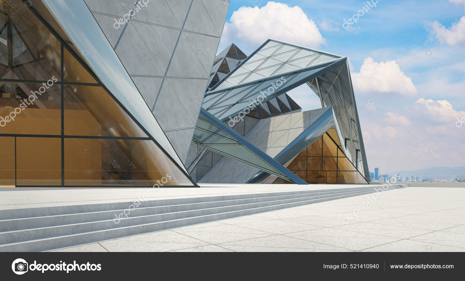 Modern Triangle Building