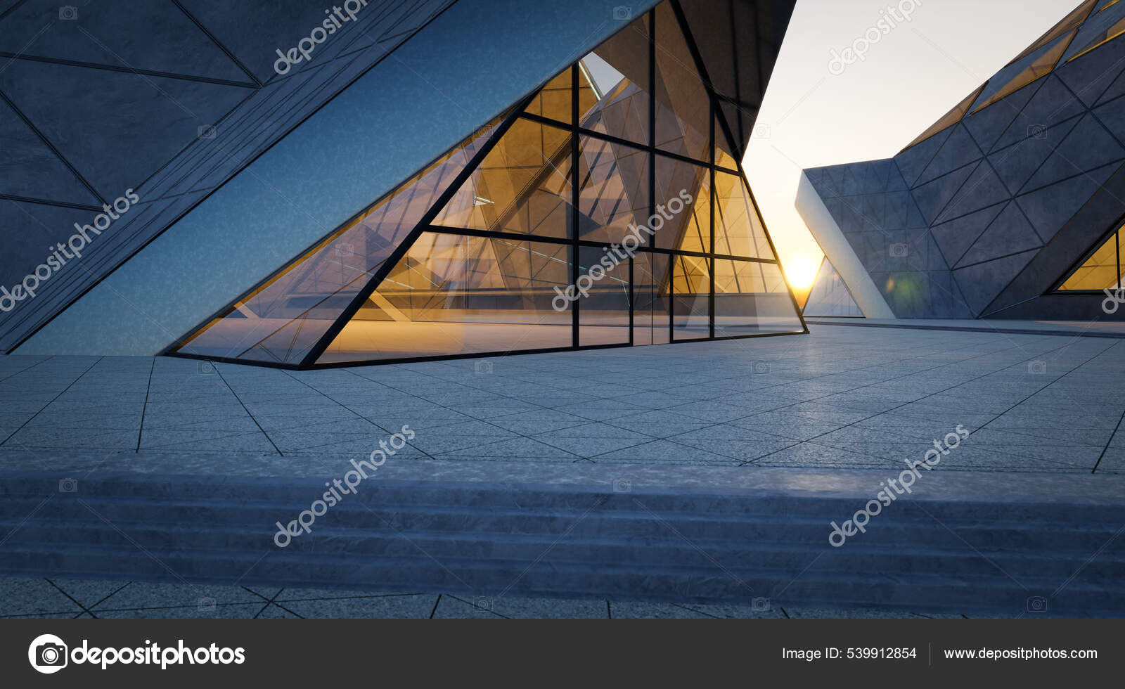 Modern Triangle Building