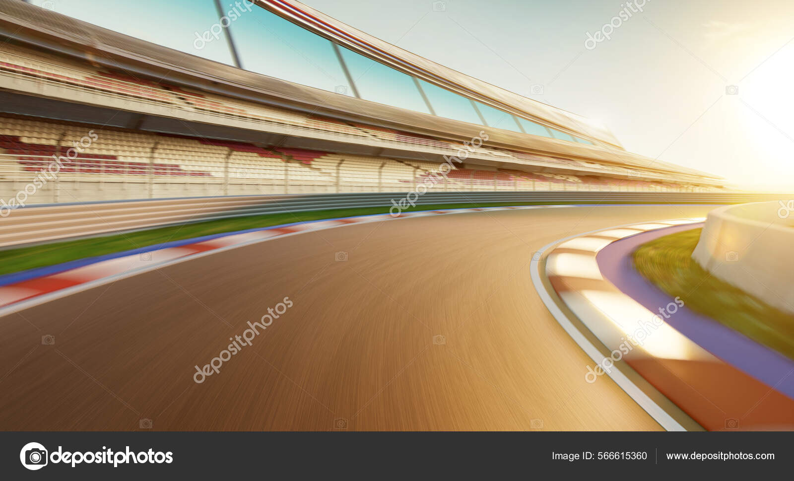 Motion Blurred Racetrack Sunset Mood — Stock Photo © jamesteohart ...
